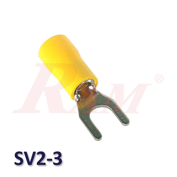 SV2-3 Insulated Fork Electrical Crimp Terminal Connector | RAM ...